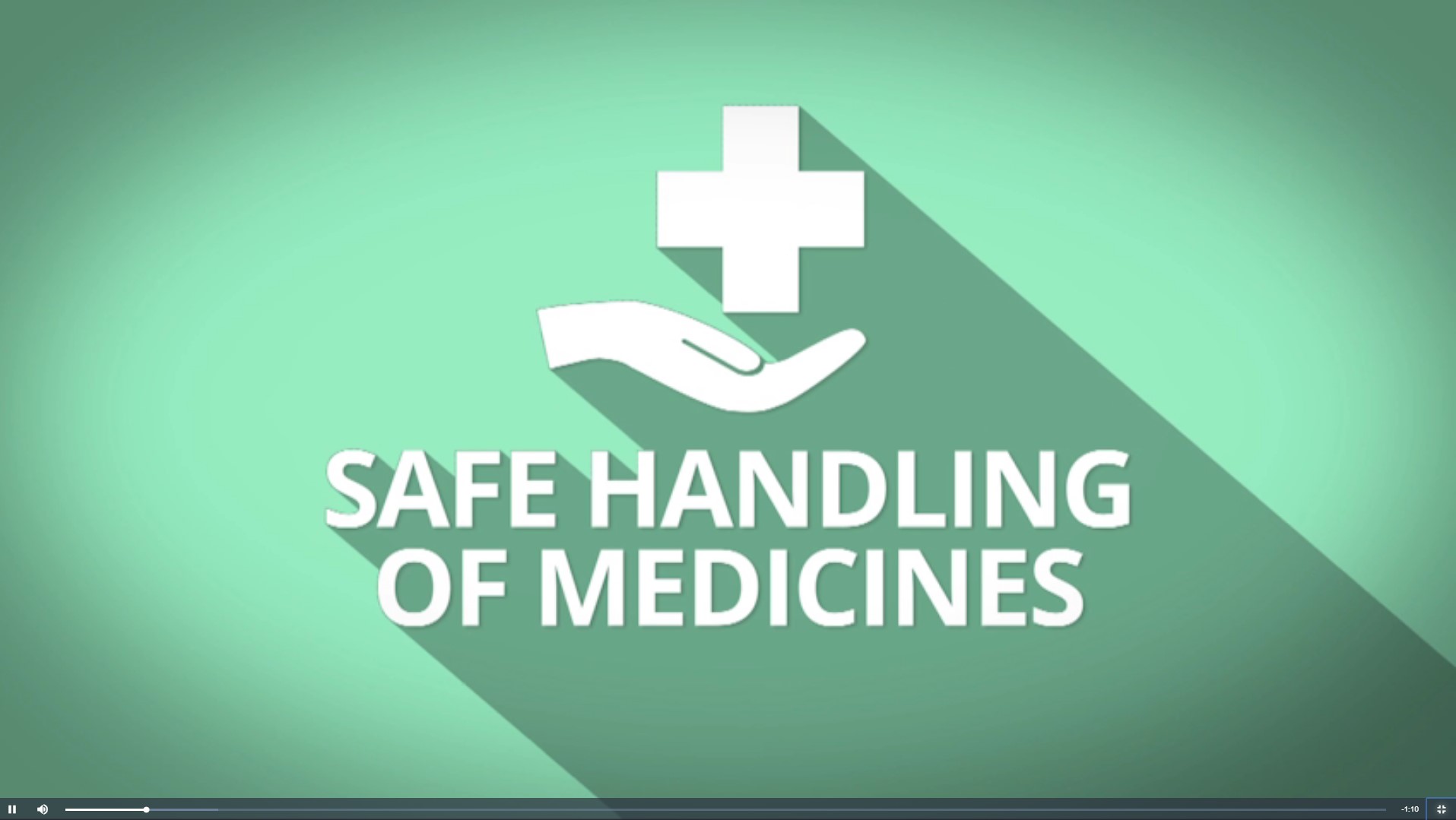Introduction to the Safe Handling of Medicines Online Course