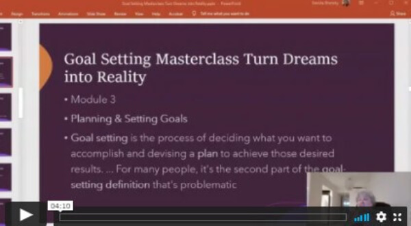 Goal Setting Masterclass | Online Course & Certification