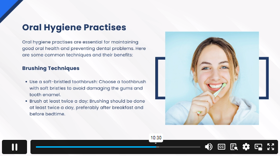 Oral Health and Hygiene Practices – Training Express