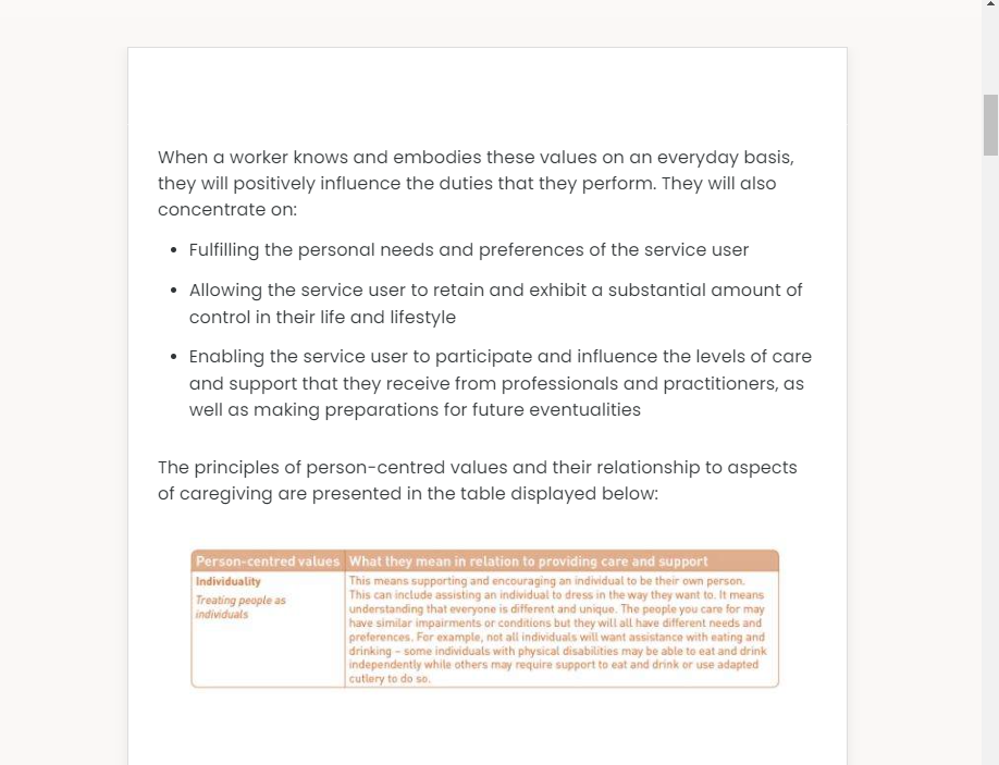 Person Centred Care – Training Express