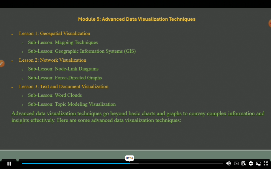 Certification in Data Visualization and Storytelling – Training Express
