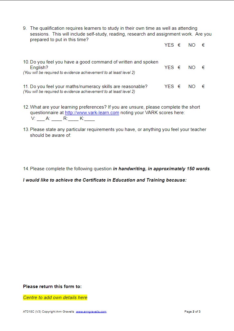 Focus Awards Level 4 Certificate in Education and Training (RQF) – Training Express